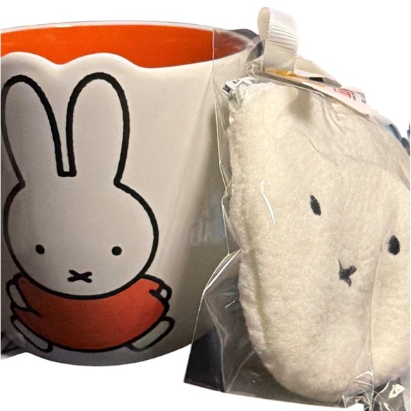 Dining | Miffy Orange Interior Mug With Matching Fluffy Face Pouch Set ...